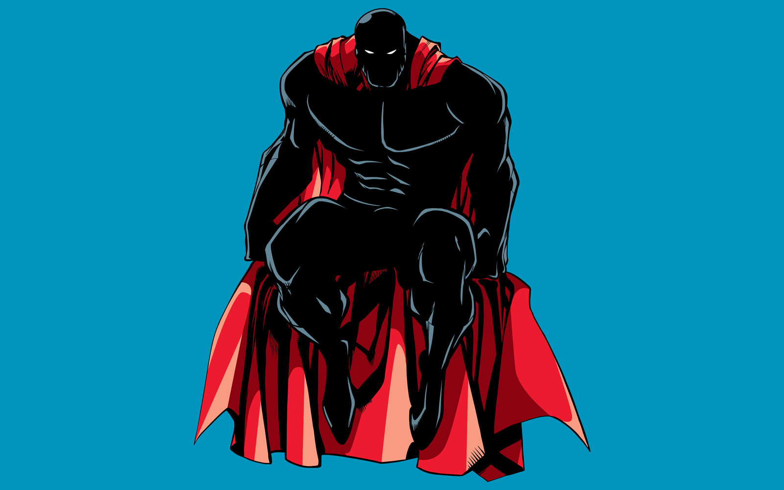 ArtStation - Superhero Sitting Silhouette | Artworks