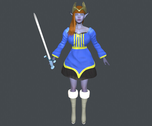 ArtStation - Elf lady | Game Assets