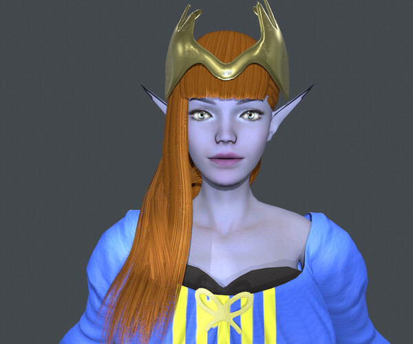 ArtStation - Elf lady | Game Assets