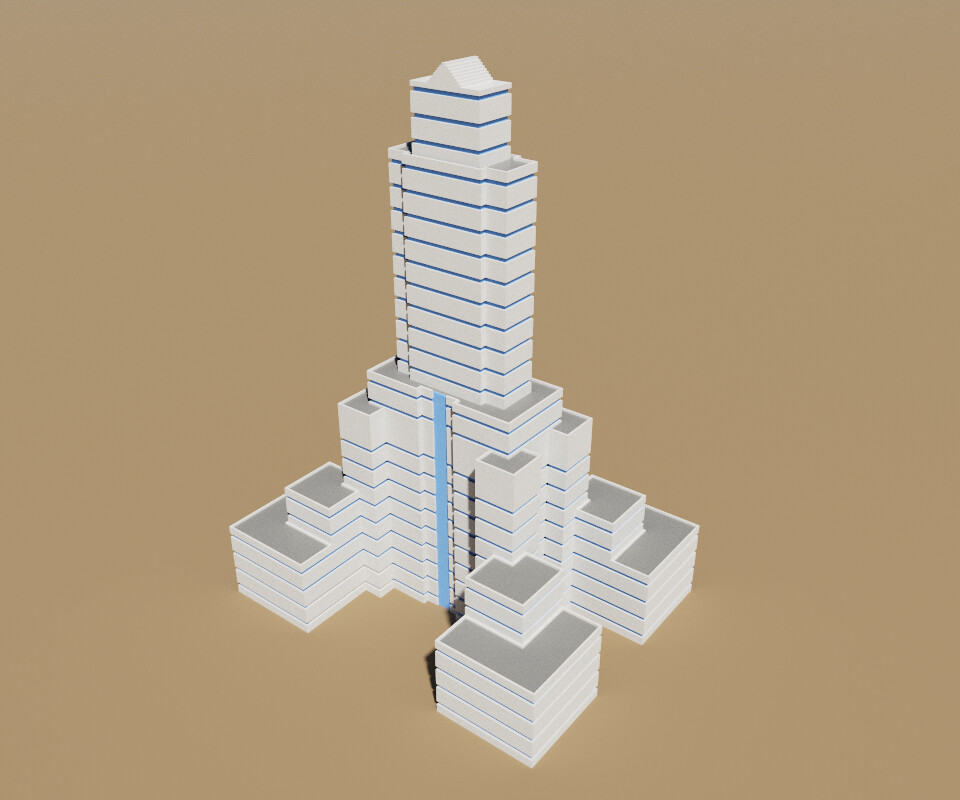 ArtStation - voxel city building | Game Assets