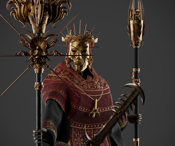 ArtStation - Undead Priest / Necromancer | Game Assets