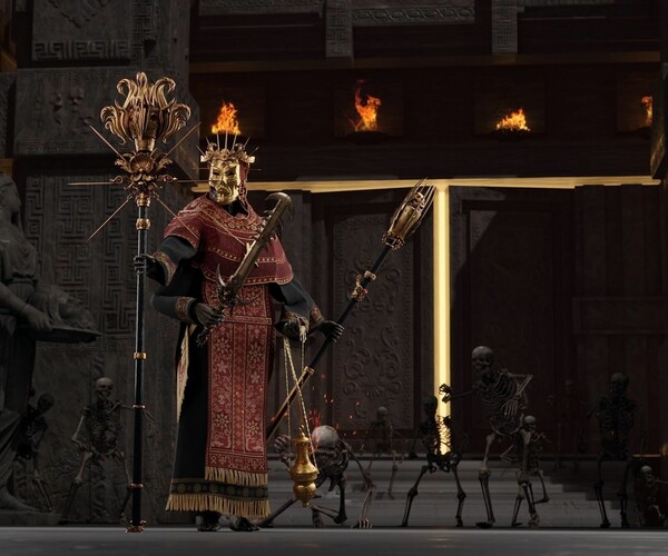 ArtStation - Undead Priest / Necromancer | Game Assets