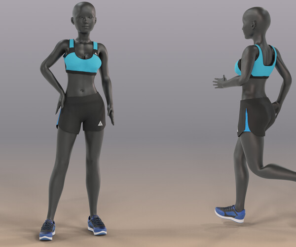 ArtStation - Woman mannequin V2 Rigged | Game Assets