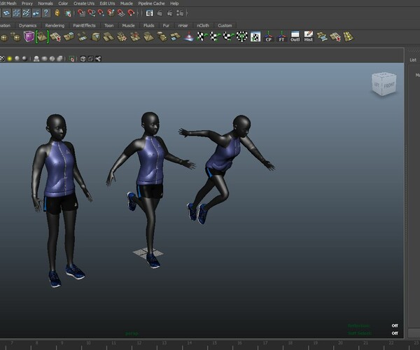 ArtStation - Woman mannequin V1 Rigged in Blender | Game Assets