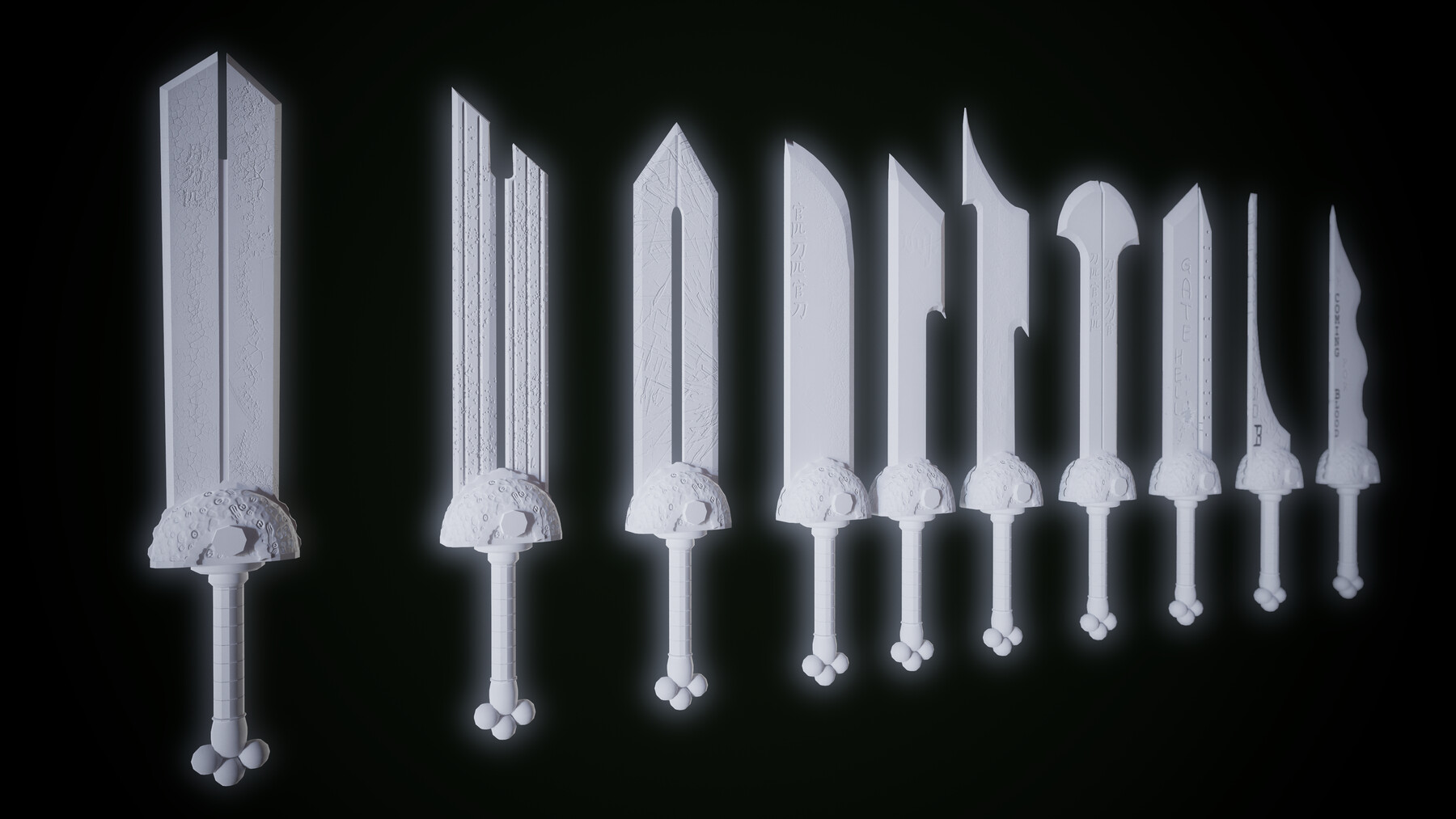 ArtStation - Low poly swords pack | Game Assets