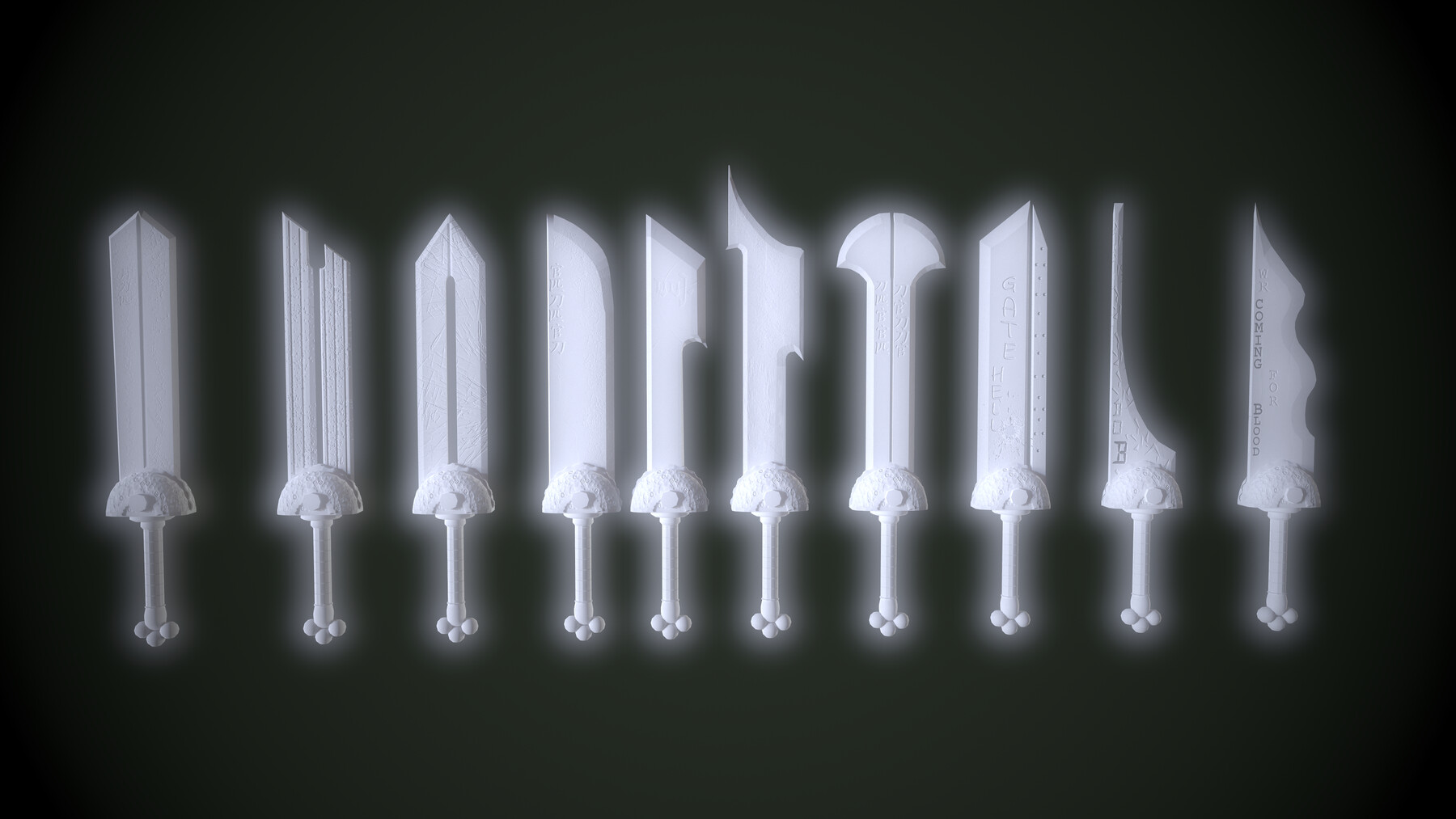 ArtStation - Low poly swords pack | Game Assets