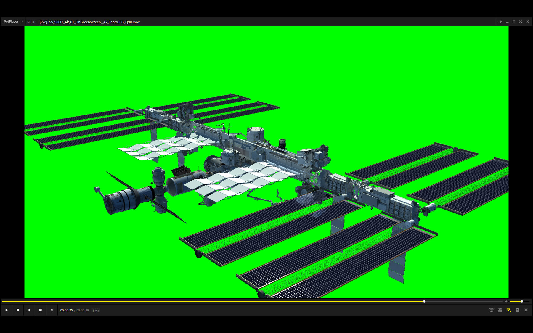 ArtStation - The ISS above Earth (4K, Green Screen) | Resources