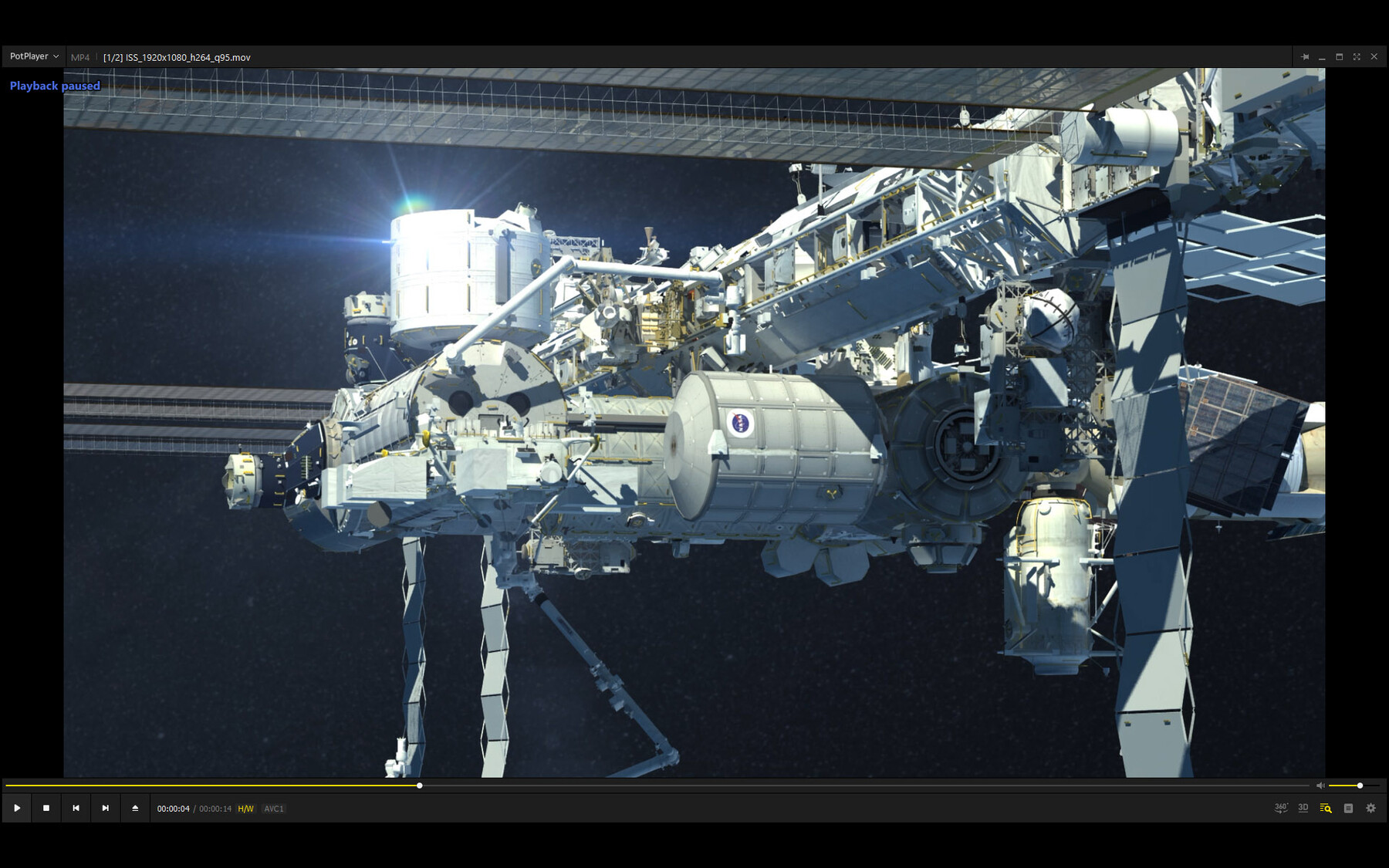 3000ad - The ISS above Earth (4K, HD) + Green Screen (HD)