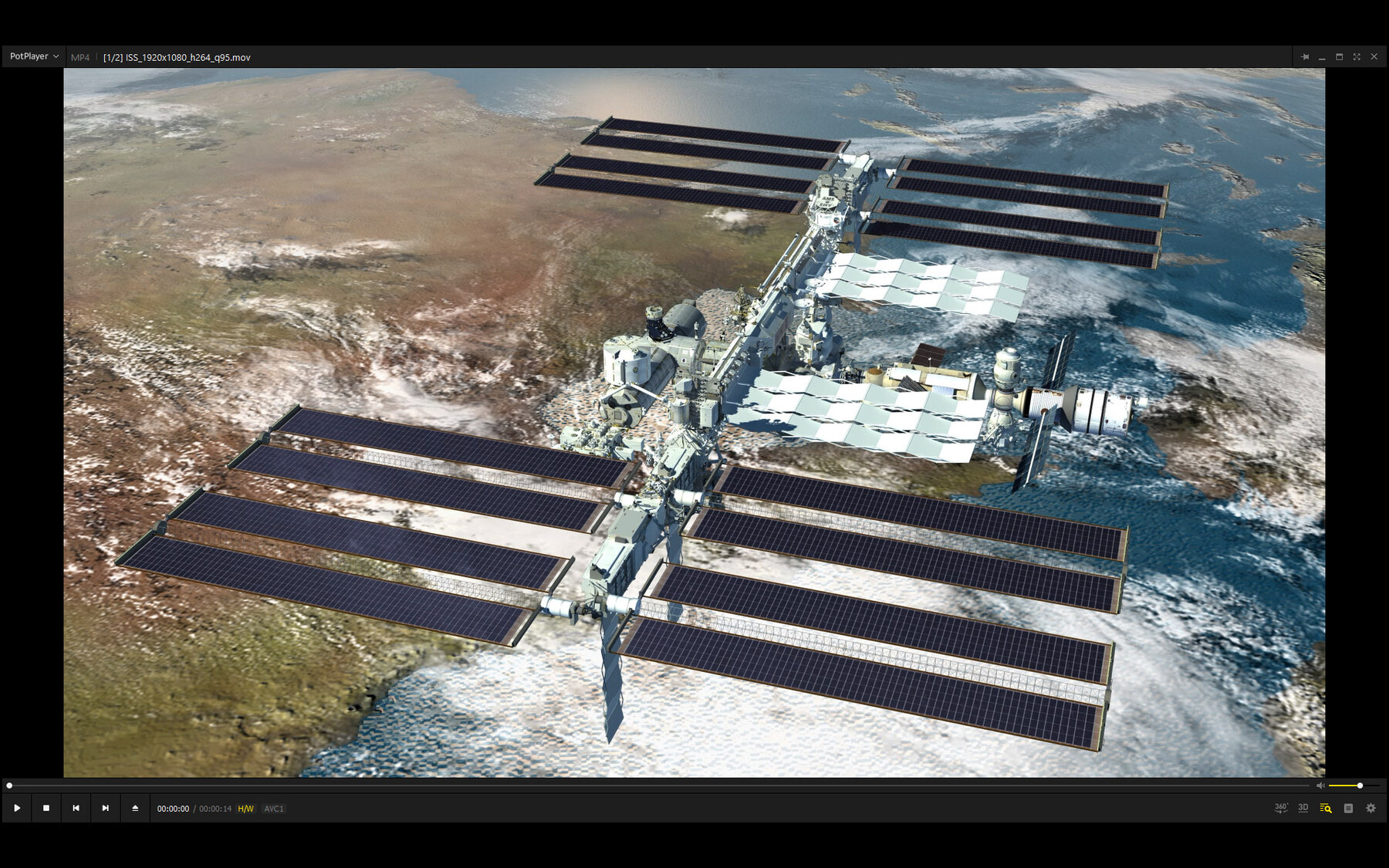 ArtStation - The ISS above Earth (4K, HD) + Green Screen (HD) | Resources