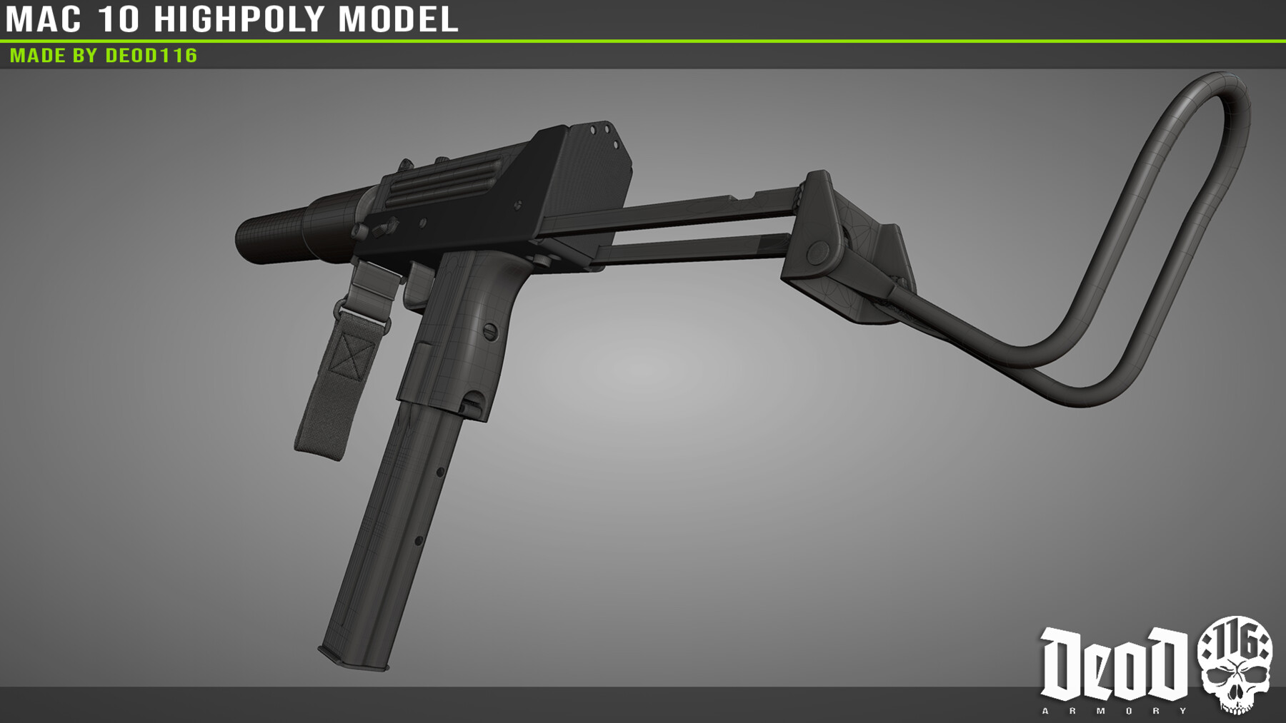 ArtStation - MAC 10 Highpoly model | Resources
