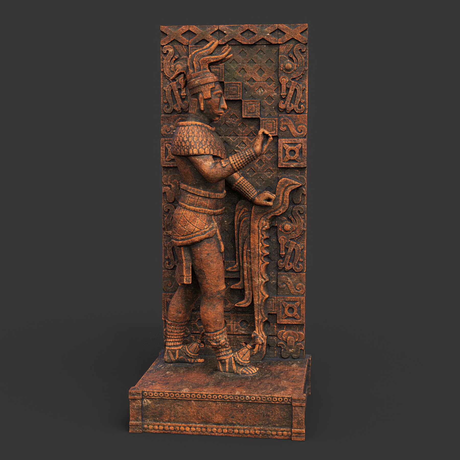 ArtStation - Low poly Mayan Inca Aztec Statue 220505 | Game Assets