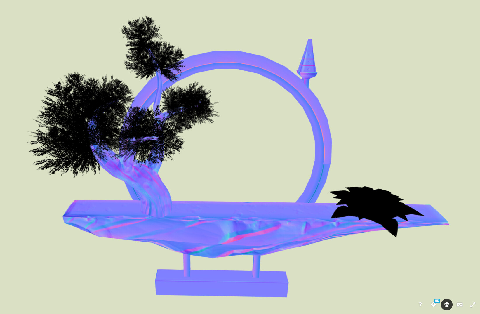 ArtStation - Chinese Style LED Light ( LP ) ( Stylized ) | Game Assets