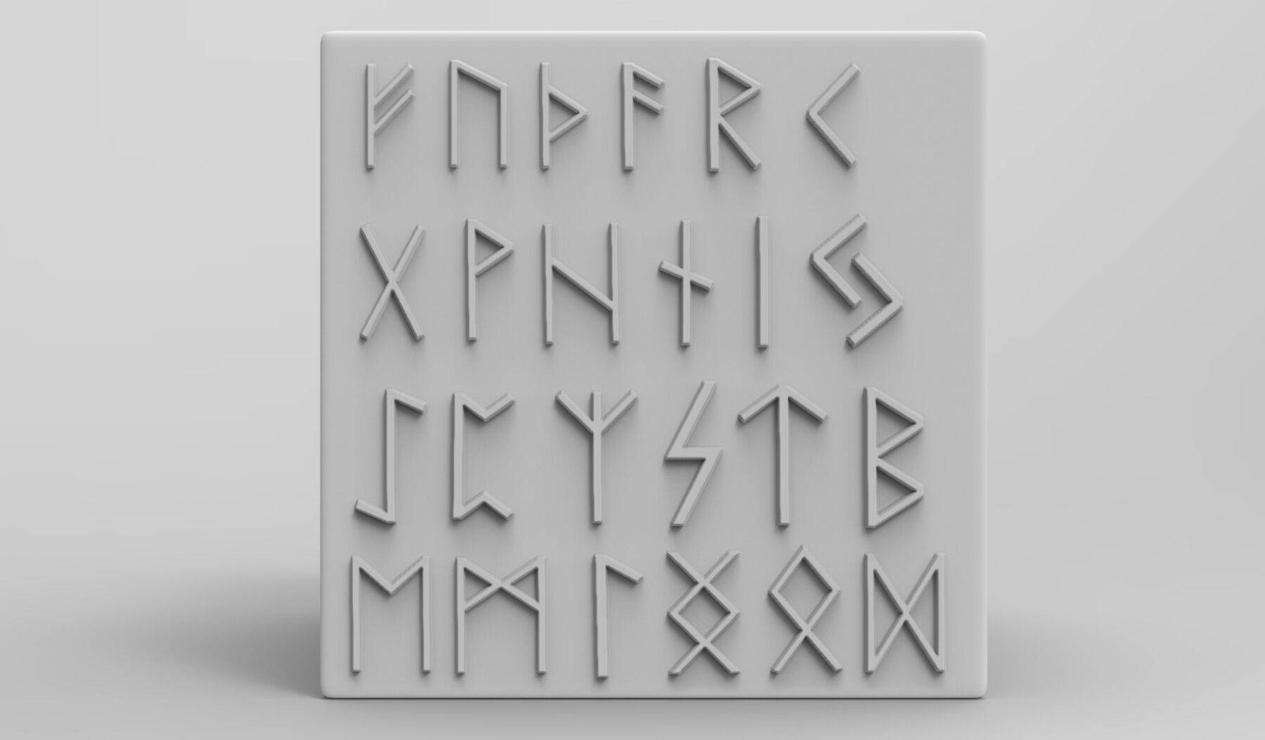 ArtStation - 24 Futhark Runes Alpha Pack | Brushes