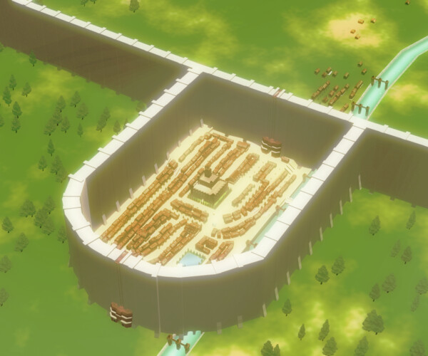 ArtStation - Attack on titan shiganshina walls 3D | Resources