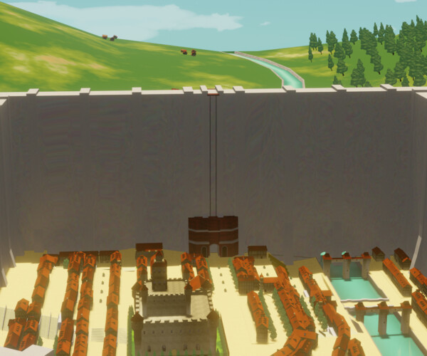 ArtStation - Attack on titan shiganshina walls 3D | Resources