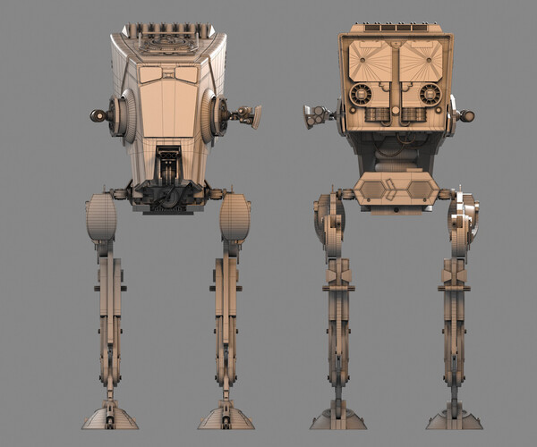 ArtStation - AT-ST Star Wars | Resources