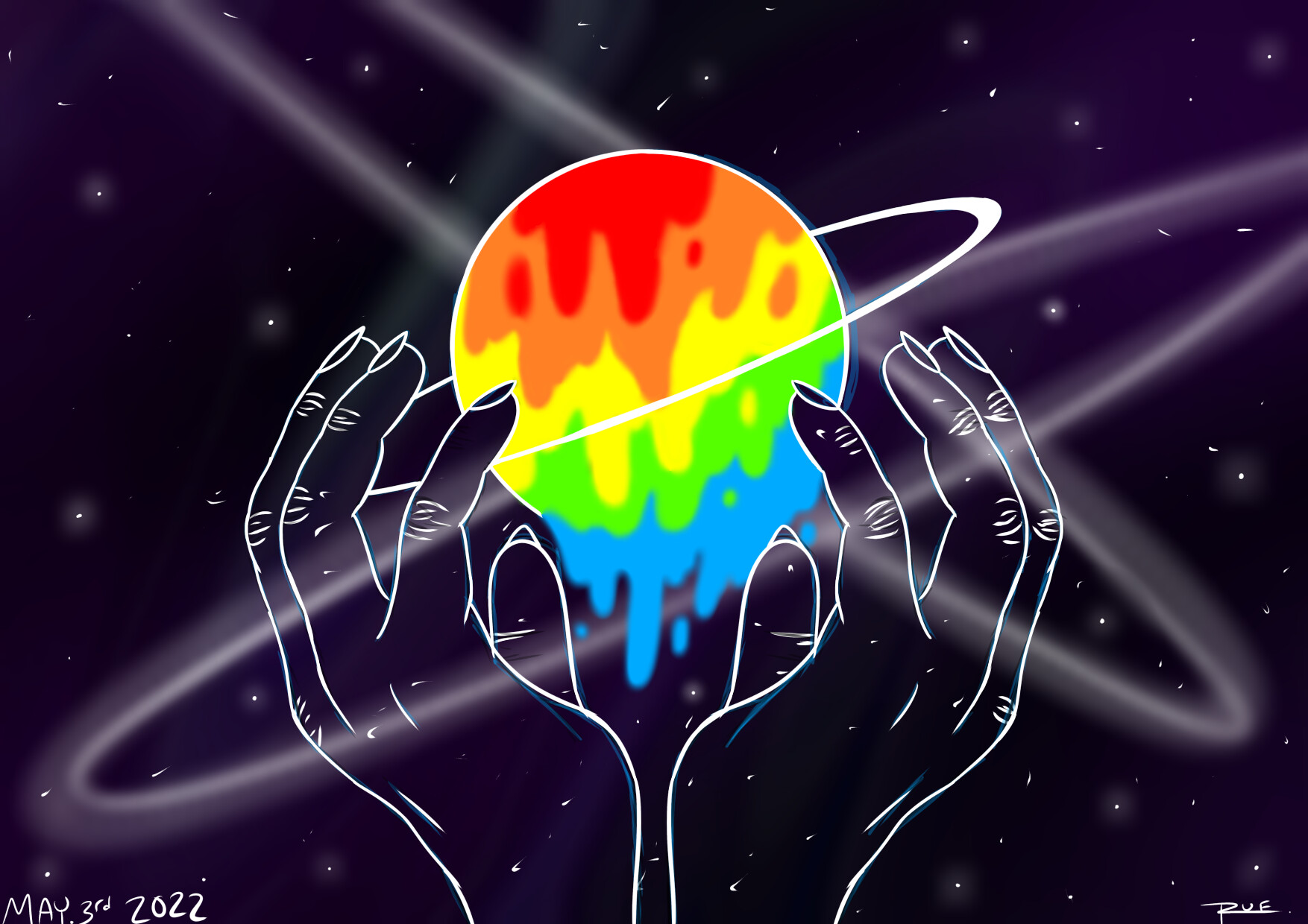 ArtStation - galaxy hands (digital artwork) | Artworks