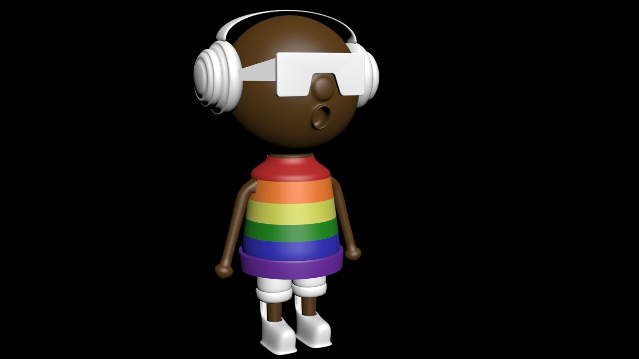 ArtStation - Collection of seven 3D models of the toys "Chocolate man ...