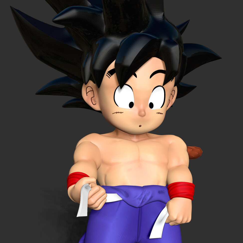 ArtStation - Kid Goku - Ready for fishing | Resources