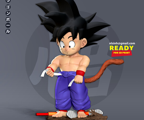 ArtStation - Kid Goku - Ready for fishing | Resources
