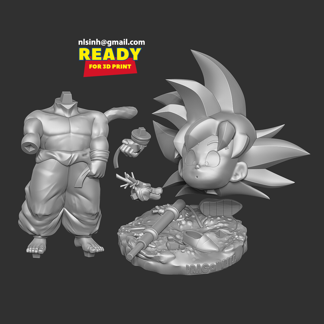 ArtStation - Kid Goku - Ready for fishing | Resources