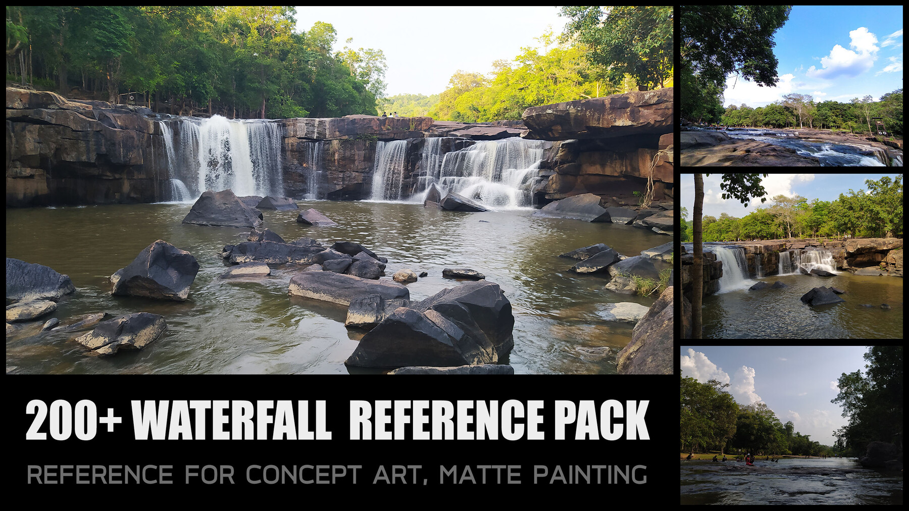 ArtStation - 200+ Waterfall Reference Pack | Resources