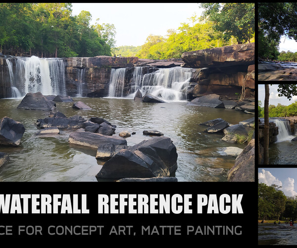 ArtStation - 200+ Waterfall Reference Pack | Resources