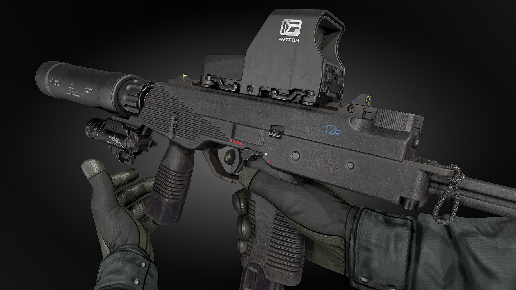 ArtStation - MP9 SUBMACHINE GUN | Game Assets