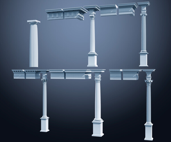 ArtStation - Classical Columns Pack | Resources