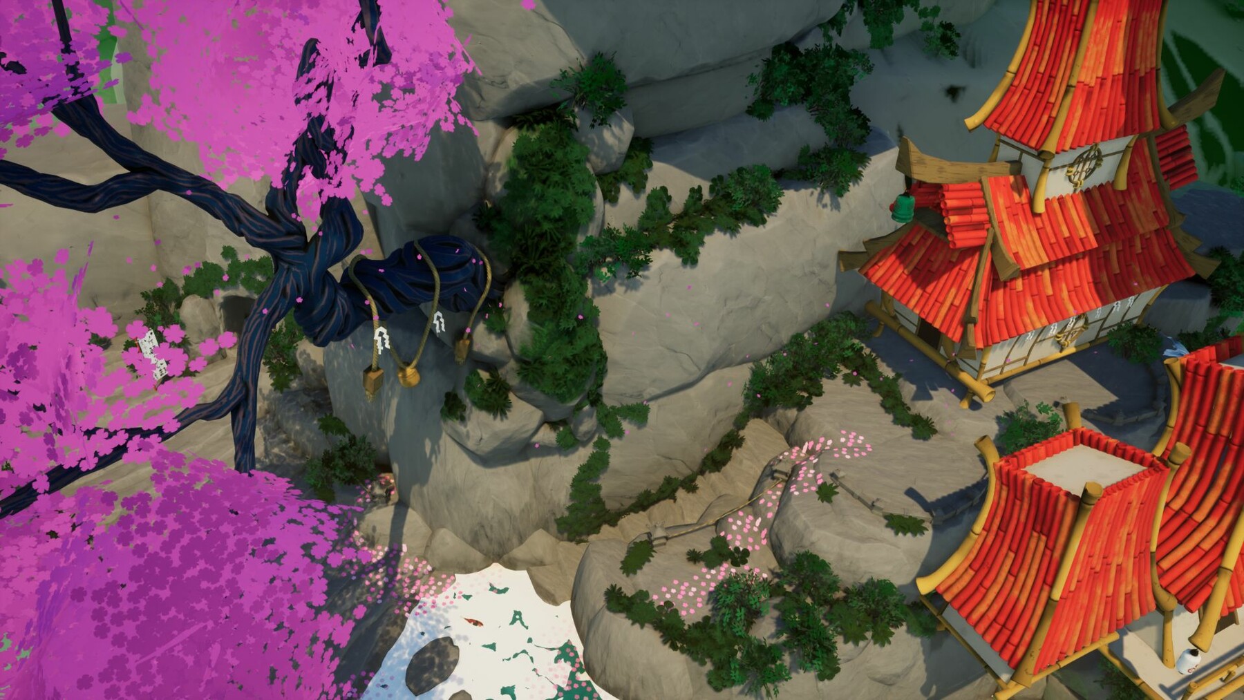 ArtStation - Stylized Japanese Mountain Shrine | Game Assets