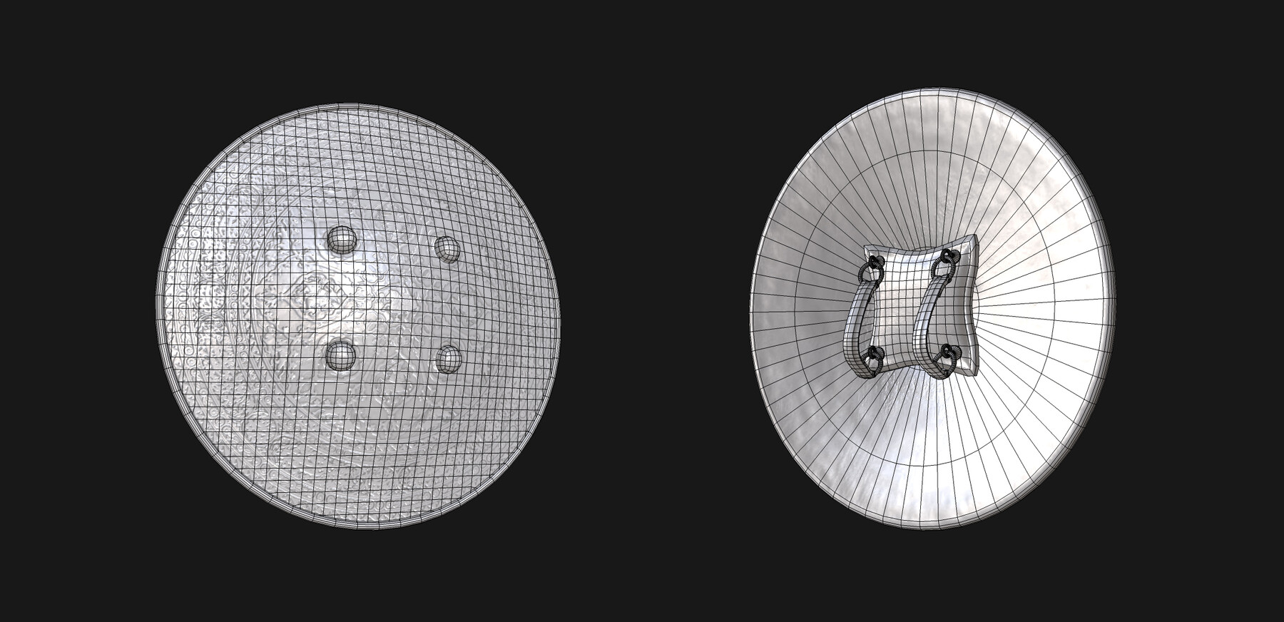 ArtStation - Dhal Shield 17th Century | Game Assets