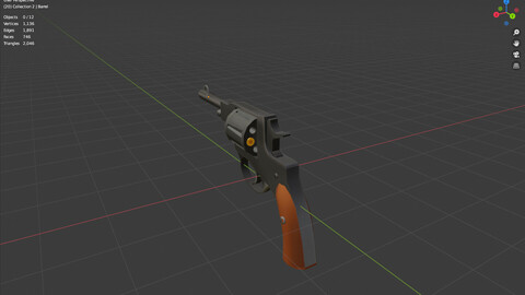 ArtStation - Weapone Revolver Low Poly Gun Game Asset | Game Assets