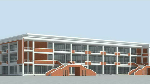 ArtStation - School building 002 | Resources