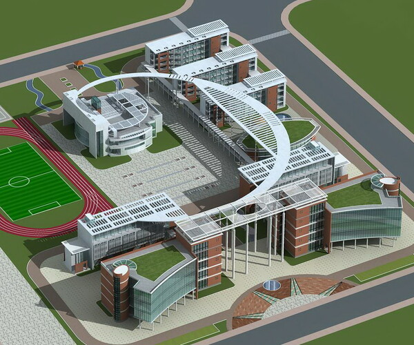 ArtStation - School building 018 | Resources