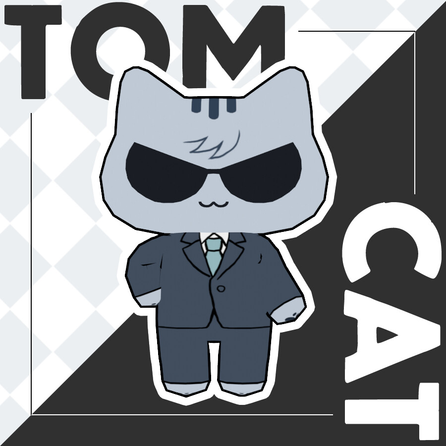 ArtStation - [original 3D avatar] tom cat [ Vrc / VRM / unity] | Game ...