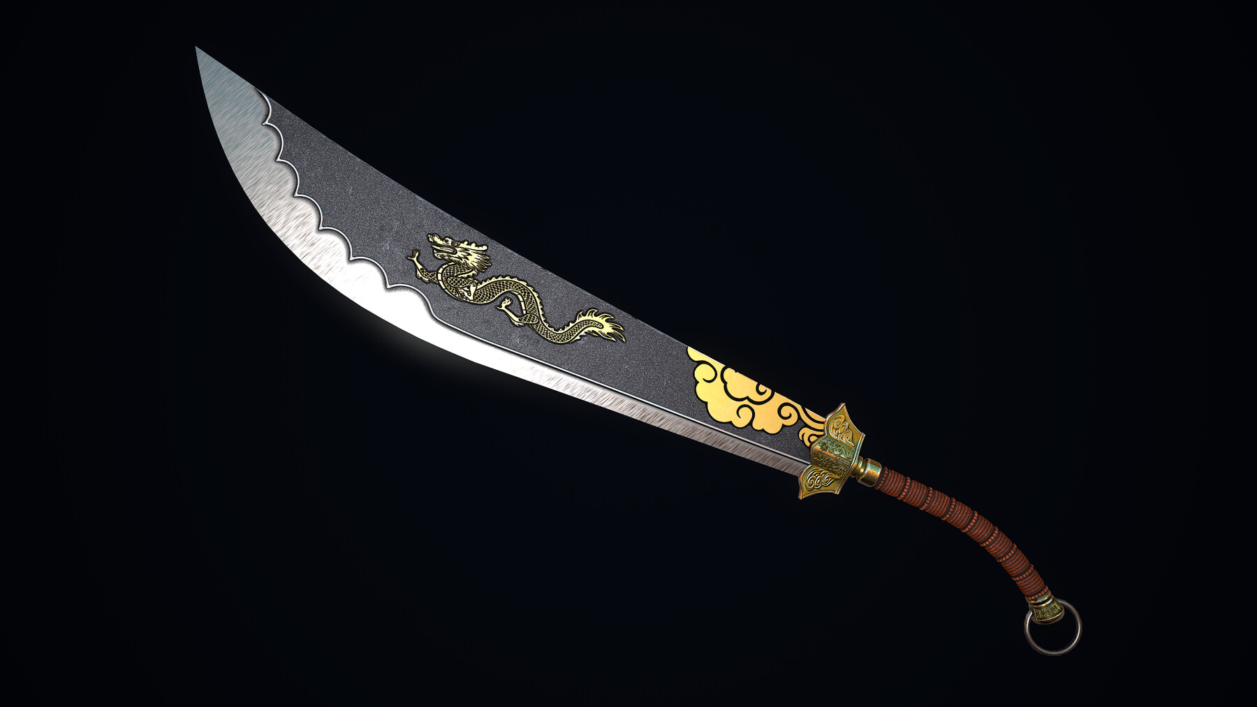 ArtStation - Two-handed Dao sword | Game Assets