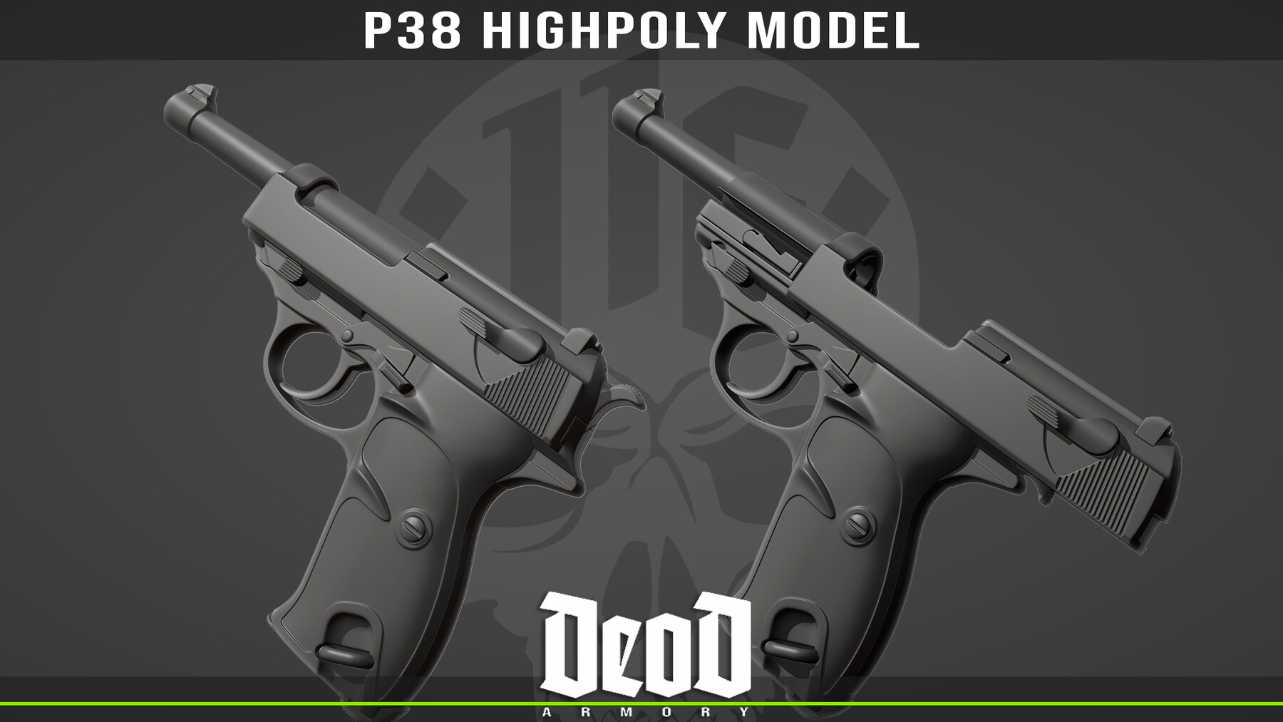 ArtStation - P38 Highpoly model | Game Assets