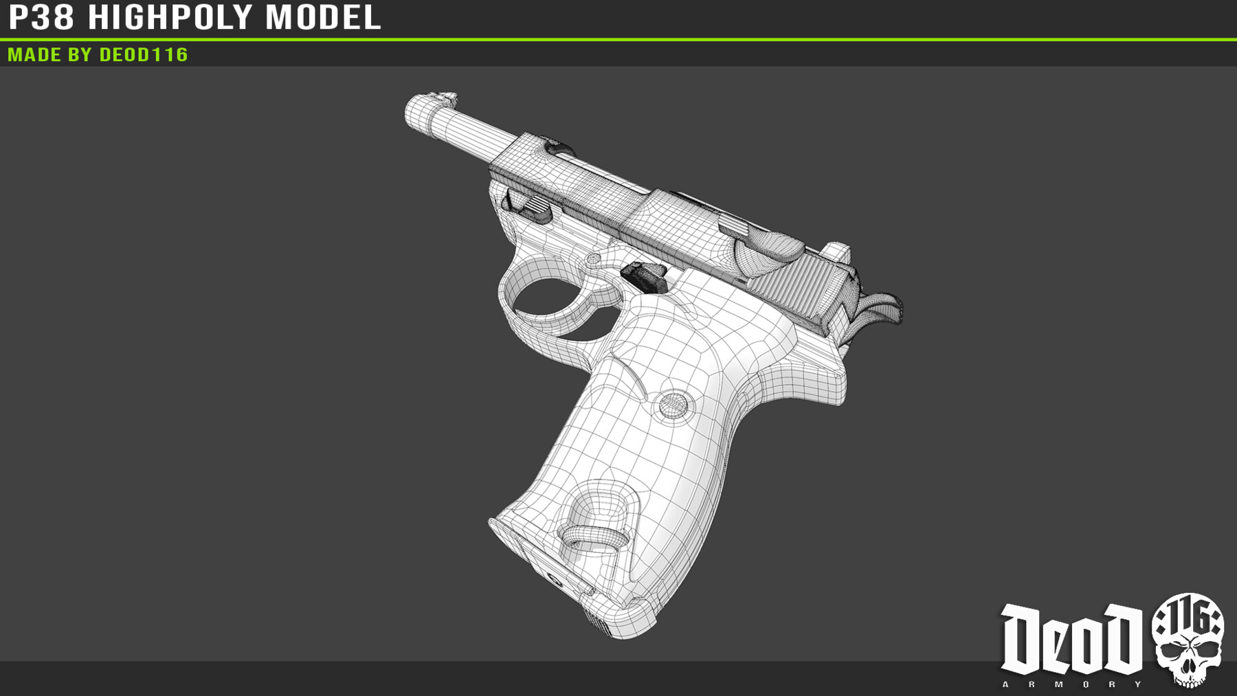 ArtStation - P38 Highpoly model | Game Assets