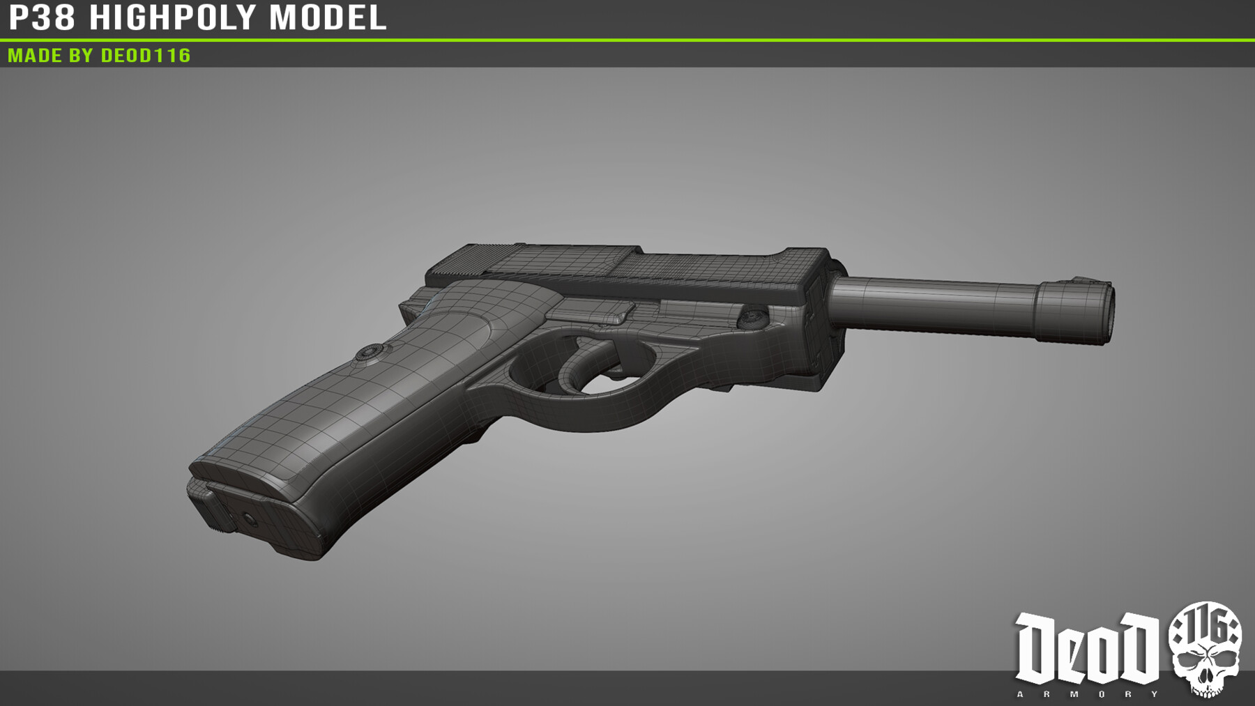 ArtStation - P38 Highpoly model | Game Assets