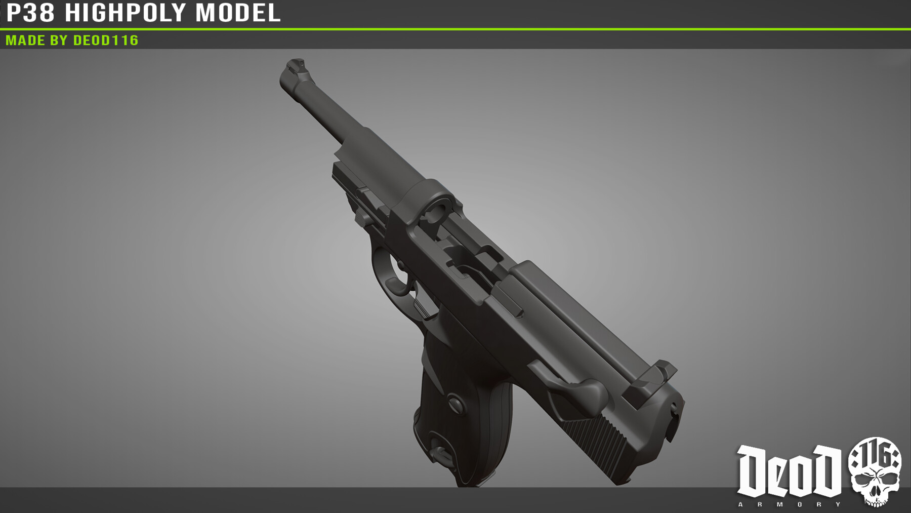 ArtStation - P38 Highpoly model | Game Assets