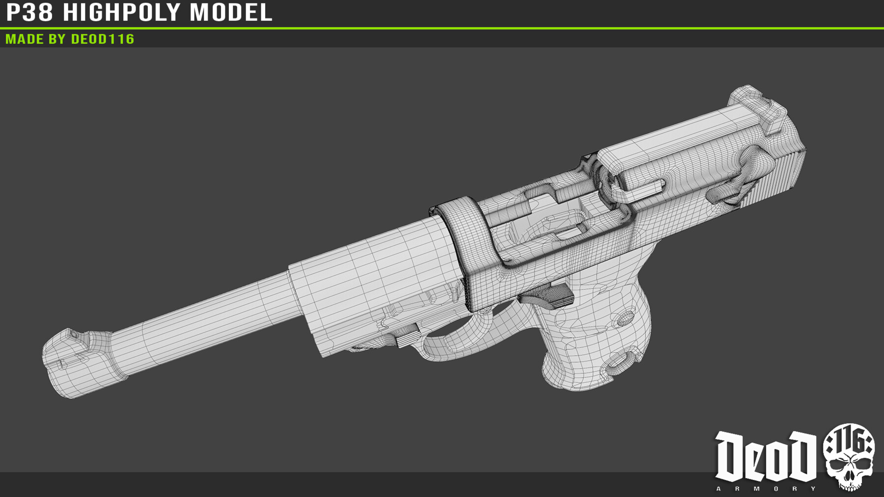 ArtStation - P38 Highpoly model | Game Assets