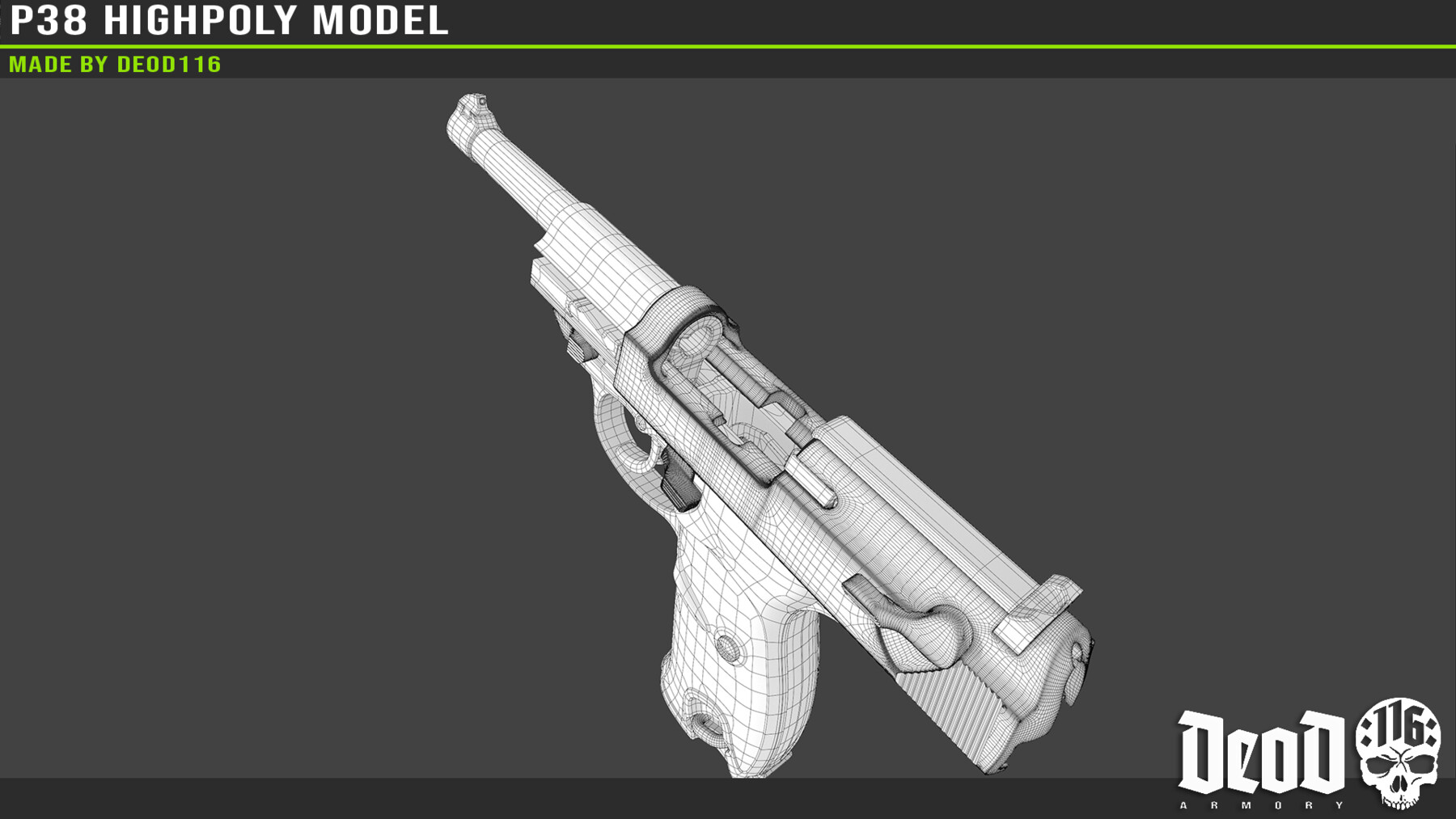 ArtStation - P38 Highpoly model | Game Assets