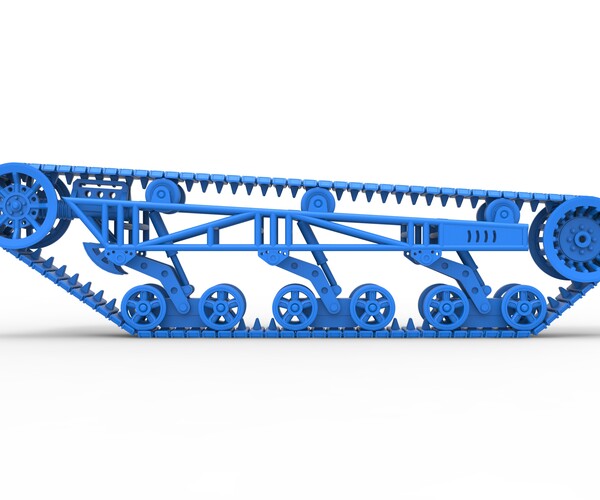 ArtStation - 3D printable Diecast Track chassis Scale 1 to 25 | Resources