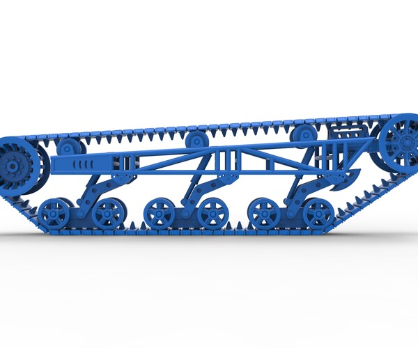 ArtStation - 3D printable Diecast Track chassis Scale 1 to 25 | Resources