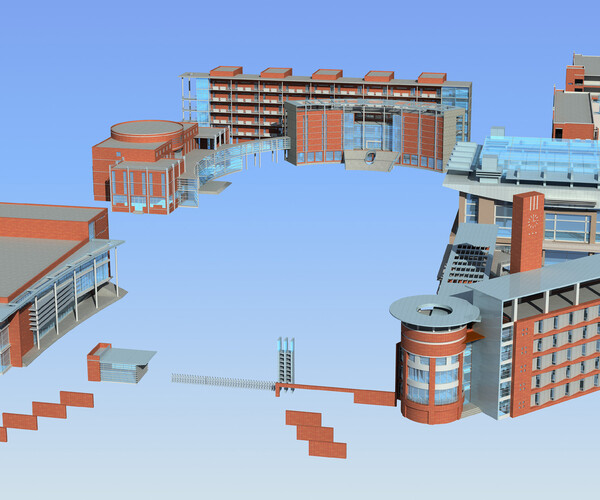 ArtStation - School building 088 | Resources