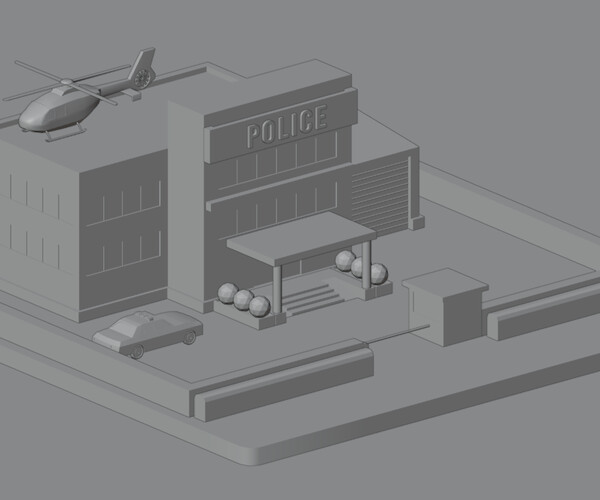 ArtStation - Police station | Game Assets