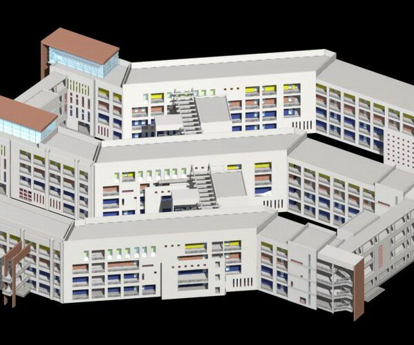ArtStation - School building 121 | Resources