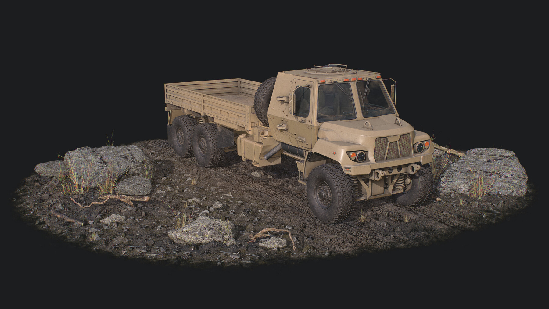 ArtStation - Oshkosh FMTV A2 Military Truck | Game Assets