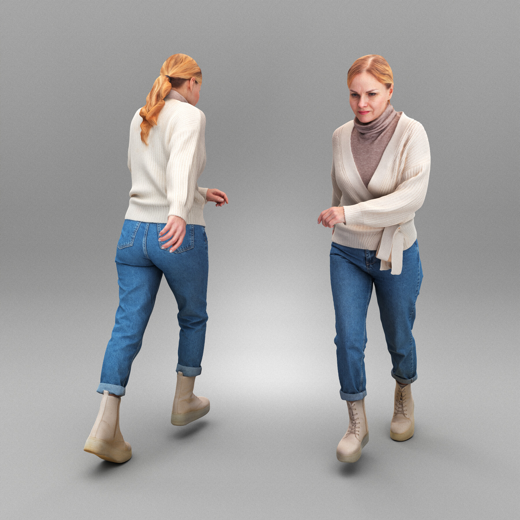 ArtStation - Beautiful woman walking 337 | Game Assets