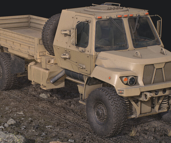 ArtStation - Oshkosh FMTV A2 Military Truck | Game Assets